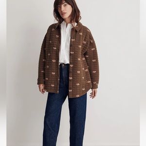 Madewell | Jackets & Coats | Nwt Madewell Quilted Shirtjacket In Floral ...